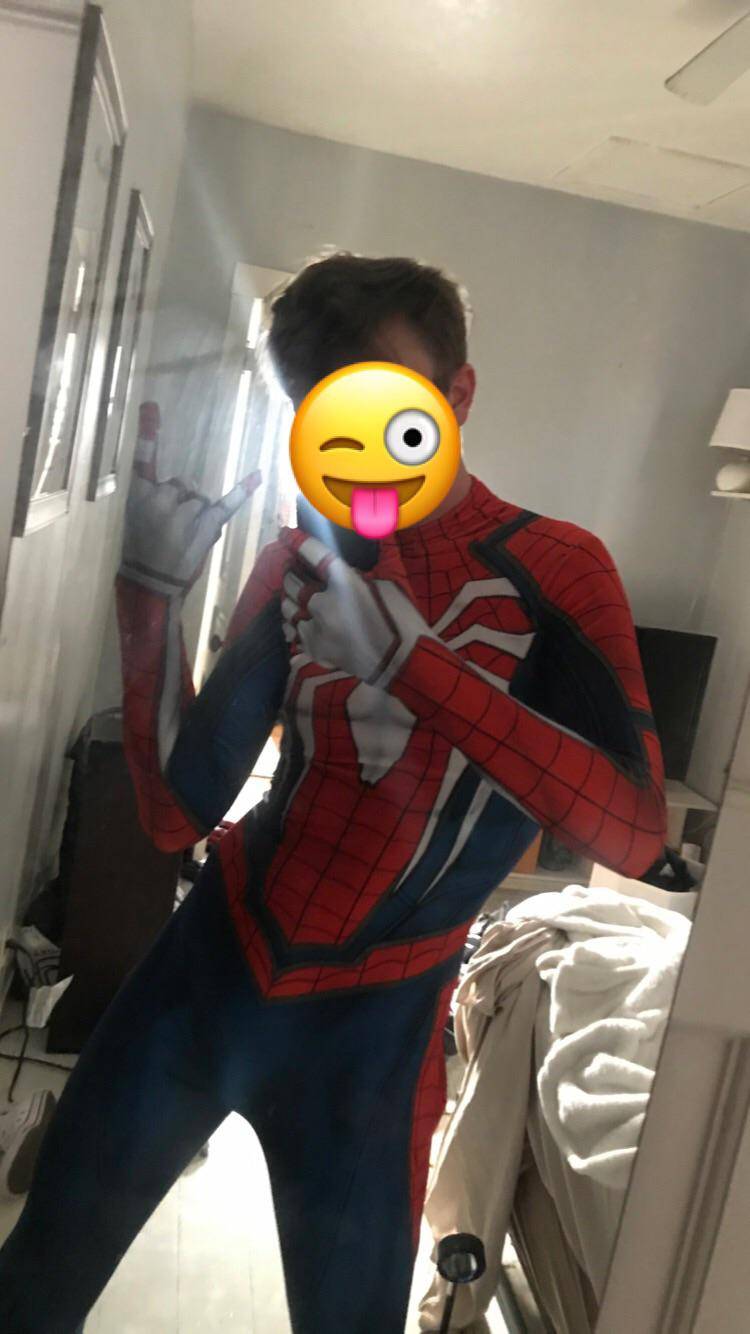 Love my new spidey suit, wonder what kind of pics I can take with this on now 😈 | Scrolller