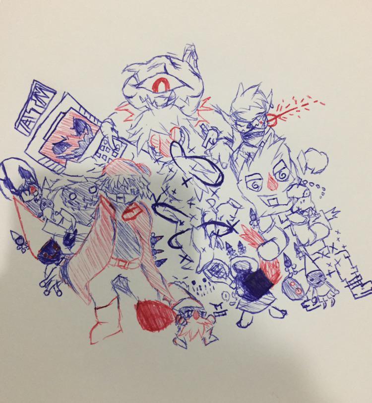 love this game so i drew all the demo characters | Scrolller