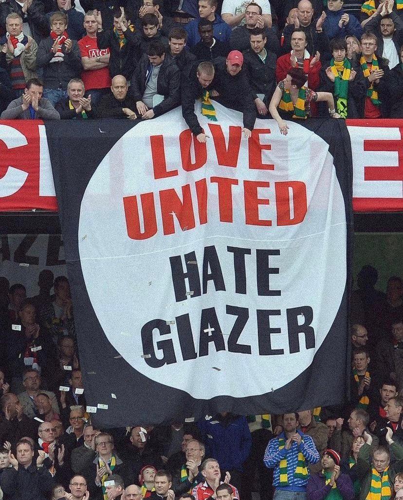 Love United, Hate Glazer. | Scrolller
