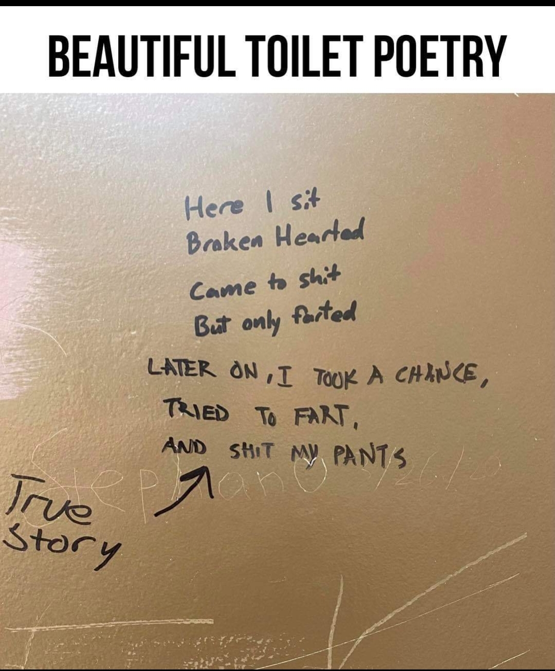 Lovely bit of toilet poetry | Scrolller