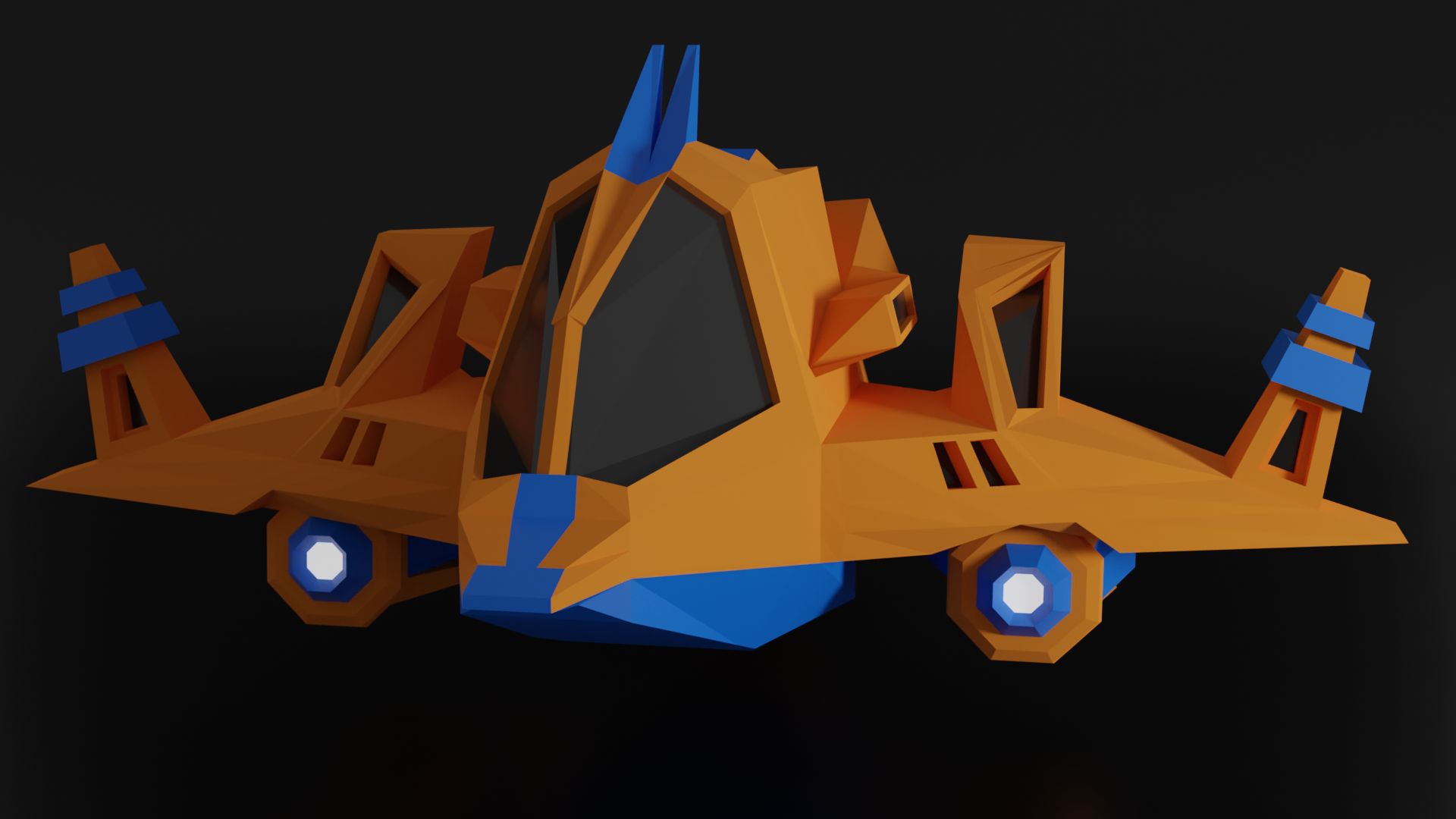 Low Poly Spaceship | Scrolller