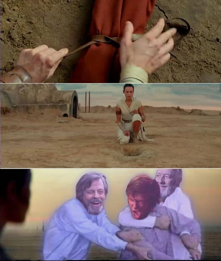 Luke: Calm down, dad! - Obi-Wan: Let it go, Anakin. - Anakin: YOU B*TCH! | Scrolller