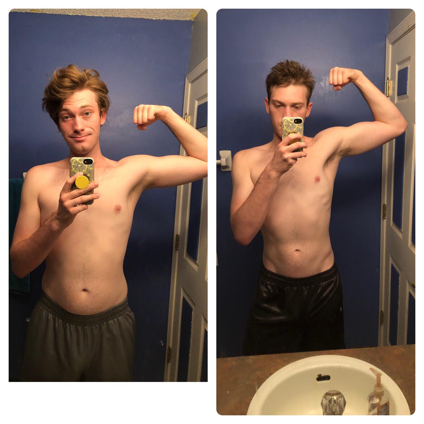 M/22/6’2 [187 lbs > 177 lbs = 10 lbs] (Almost 2 months) Happy with my progress so far | Scrolller