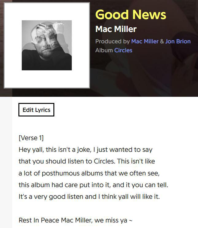Mac Miller - Good News | Scrolller