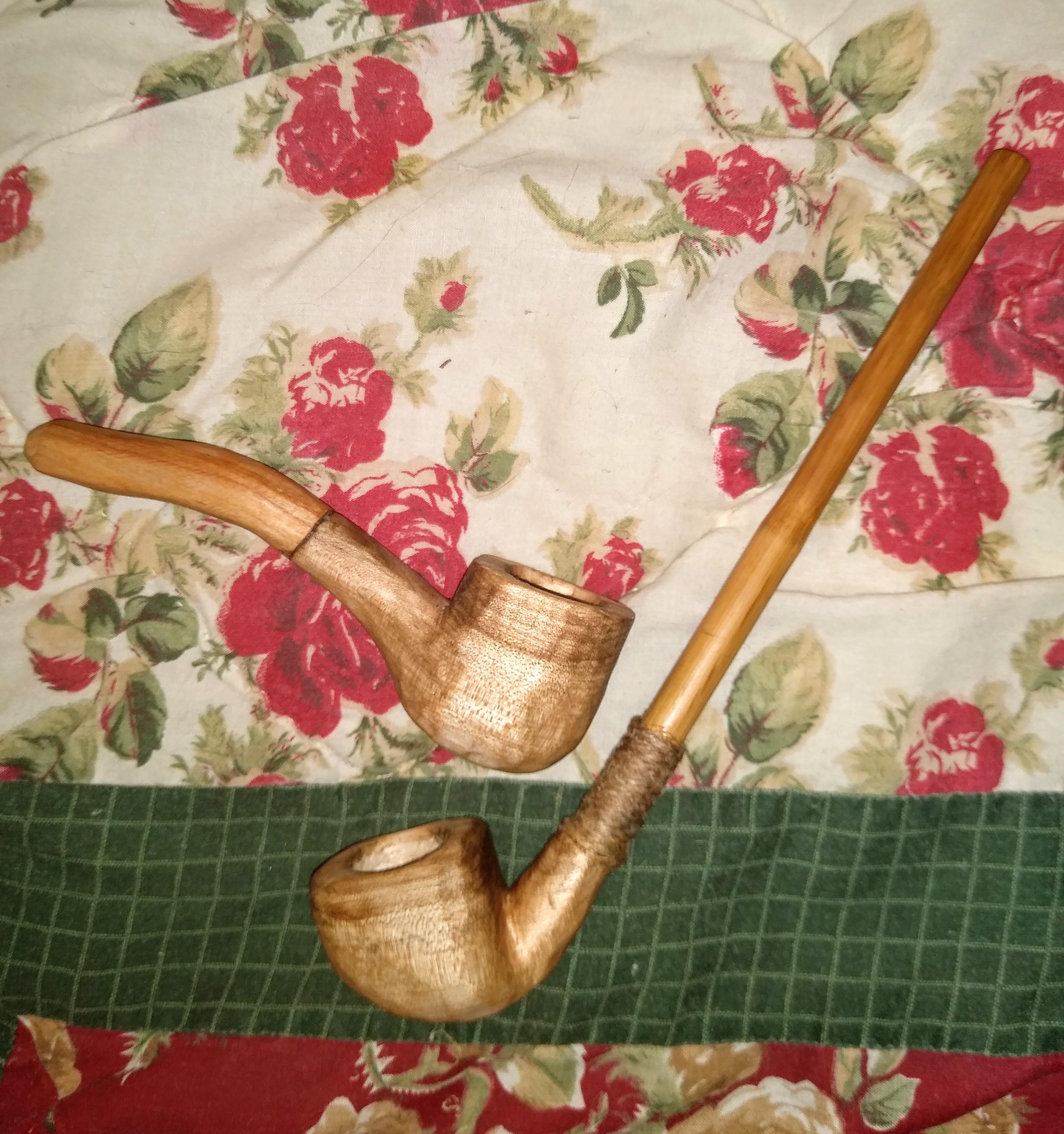 Made a couple of fancy wizard style pipes so I can get stoned in style. Let me know what you ...