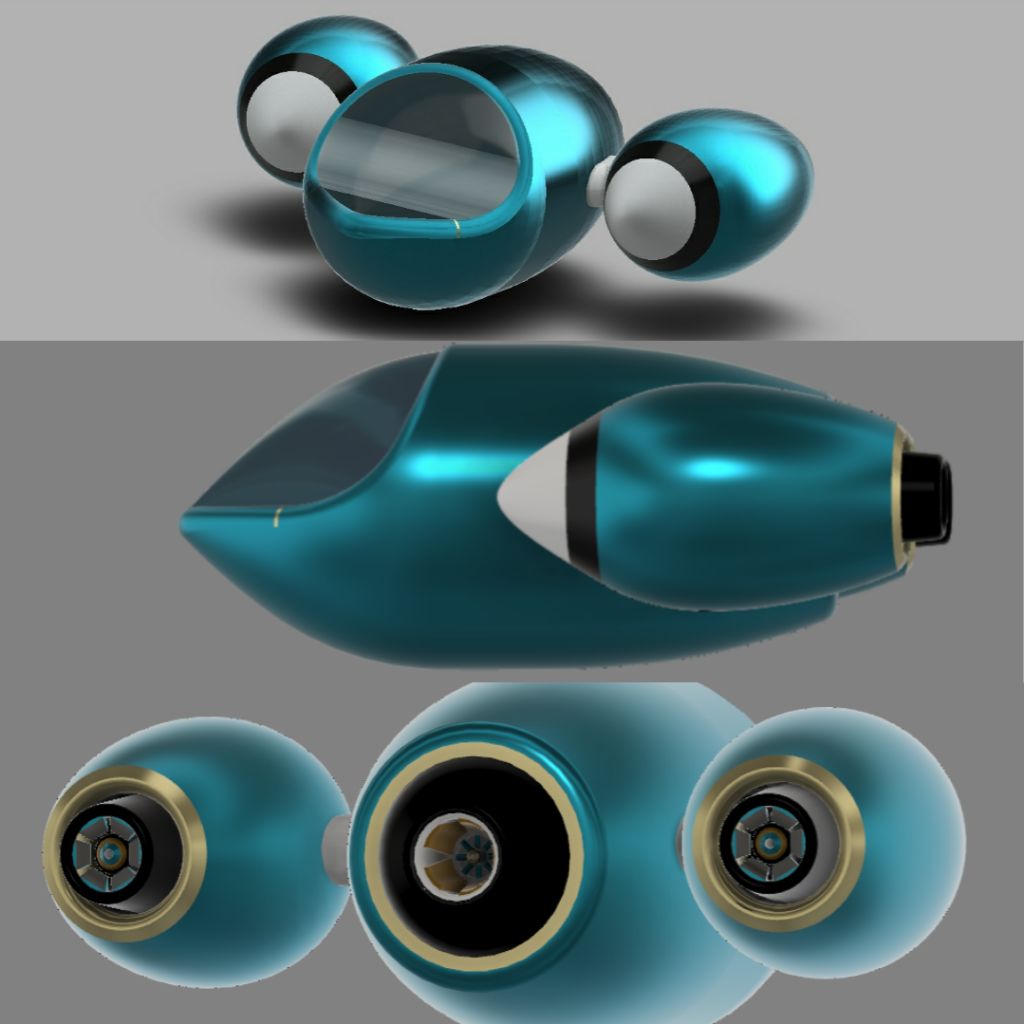 Made a tiny space ship. Originally started as a jetpack but I felt like it would be cooler to ...