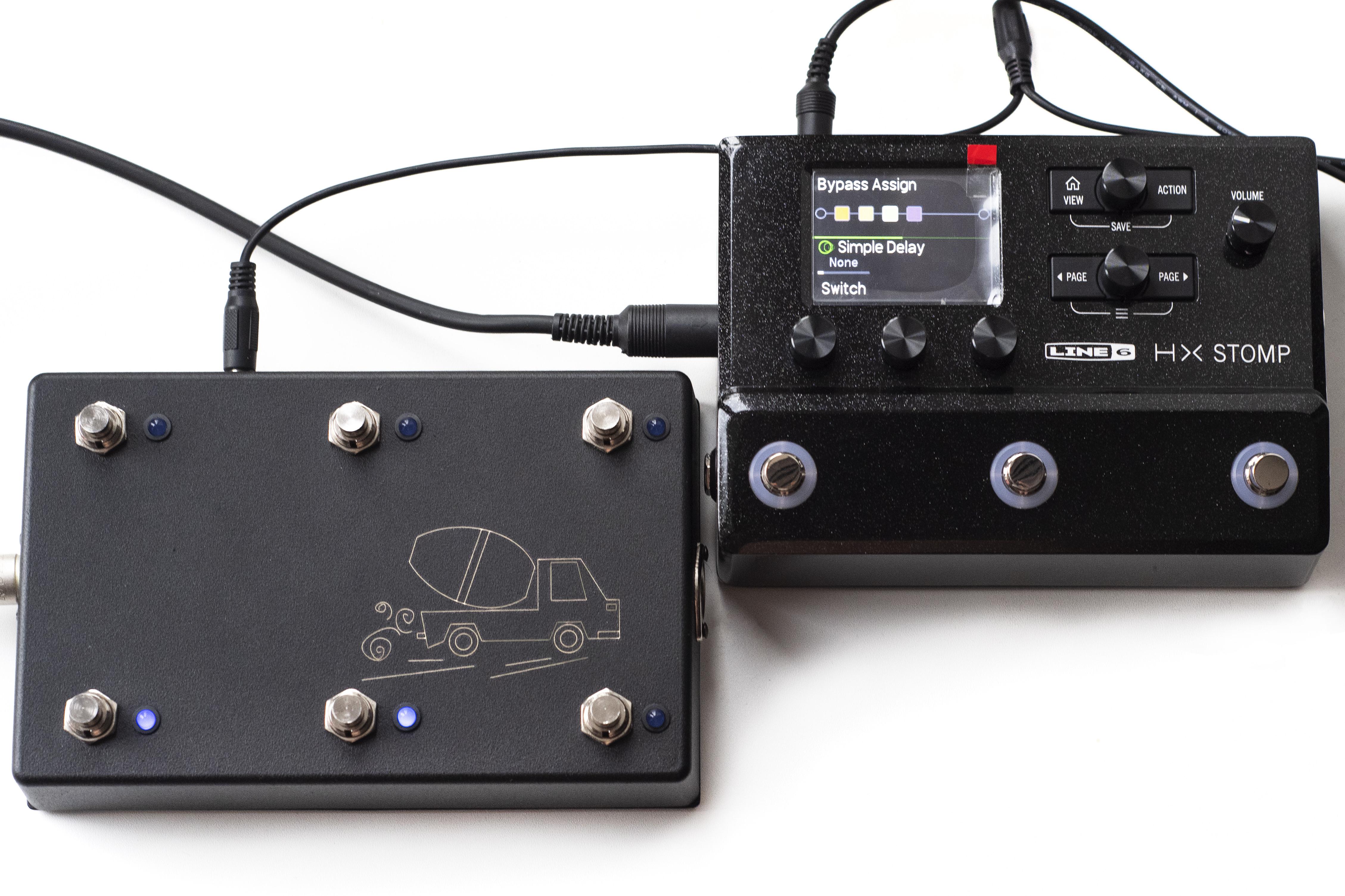 Made arduino based MIDIcontroller for hx stomp. | Scrolller