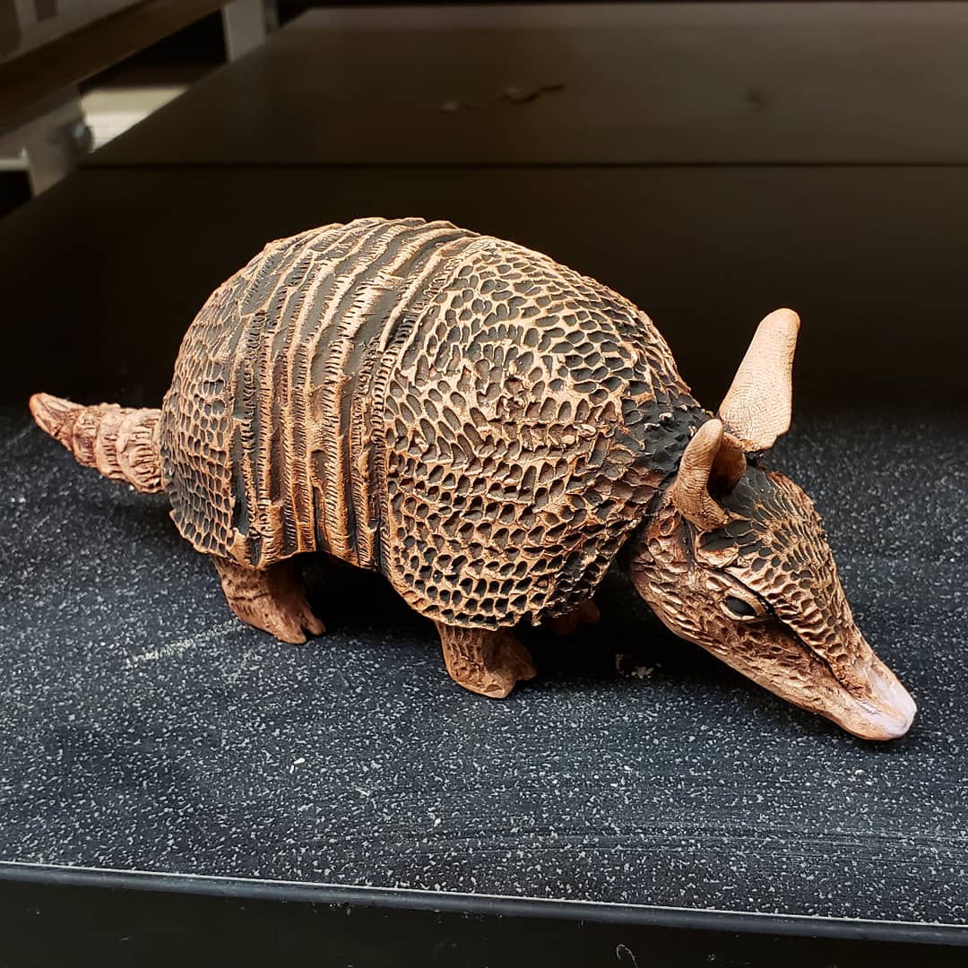 Made some progress on my armadillo sculpture! | Scrolller