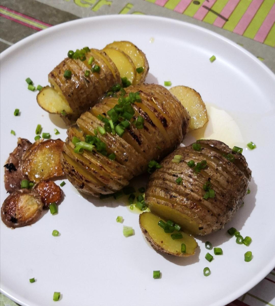 Made some Roasted Miso Butter Hasselback Potatoes | Scrolller