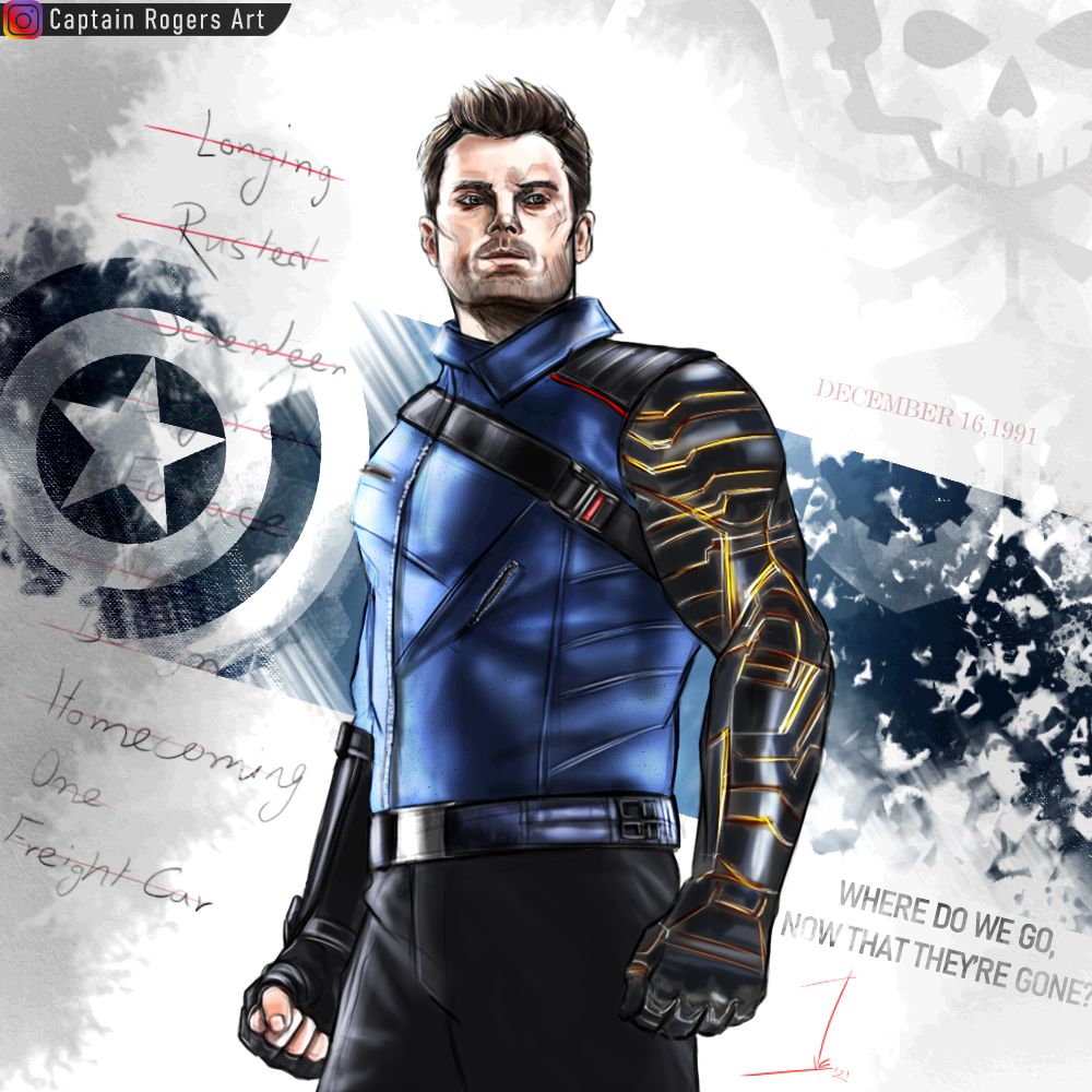 Made this Winter Soldier sketch yesterday. | Scrolller