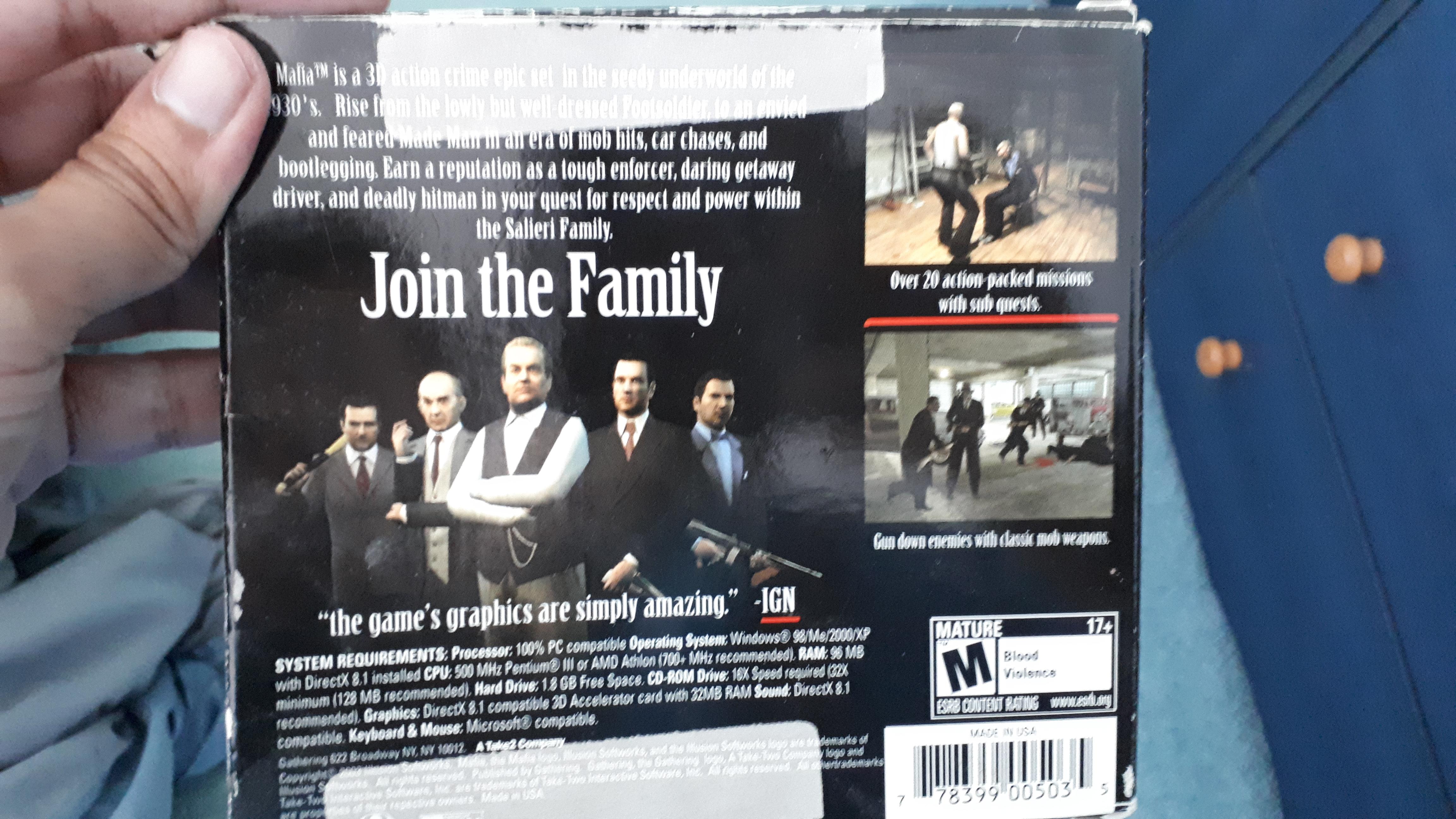 Mafia 1 original PC box | Scrolller