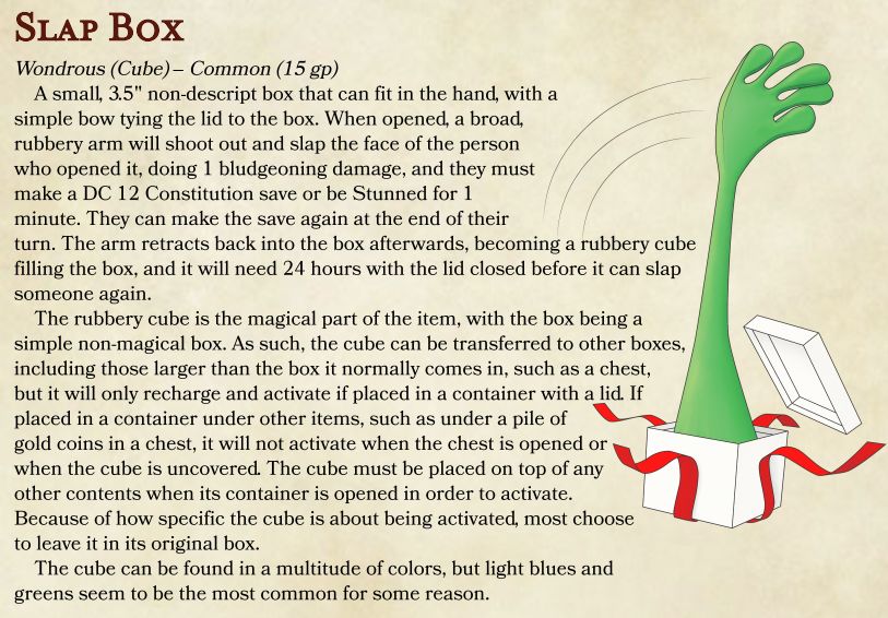 Magic Item of the Day, Slap Box | Scrolller
