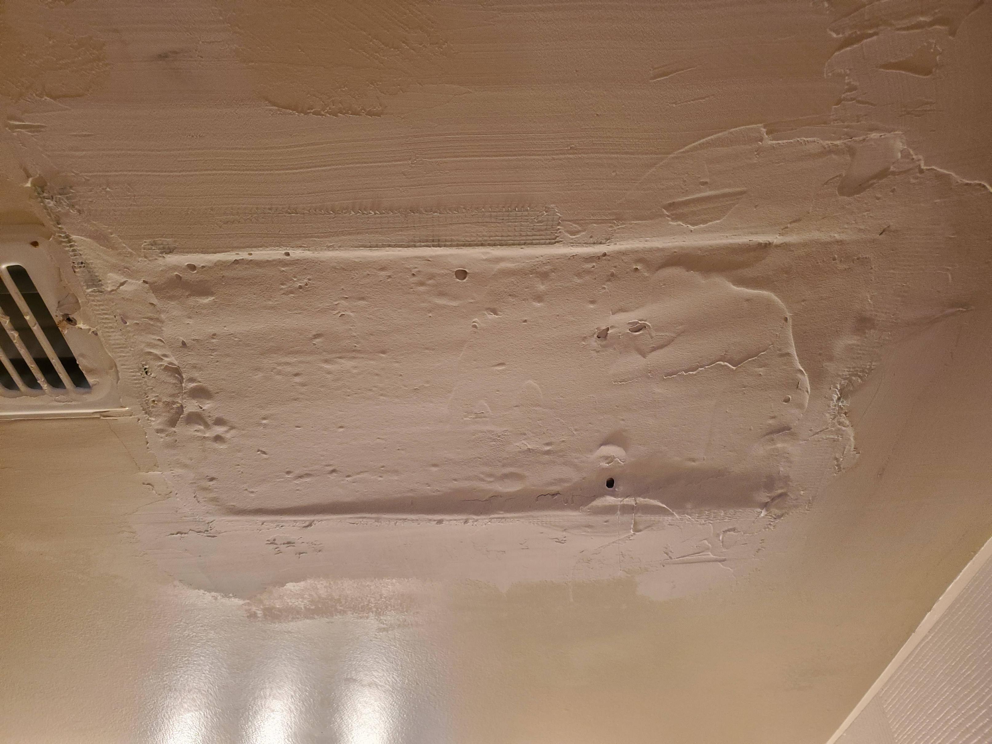 Maintenance finally fixed the hole in our bathroom ceiling after two years... | Scrolller