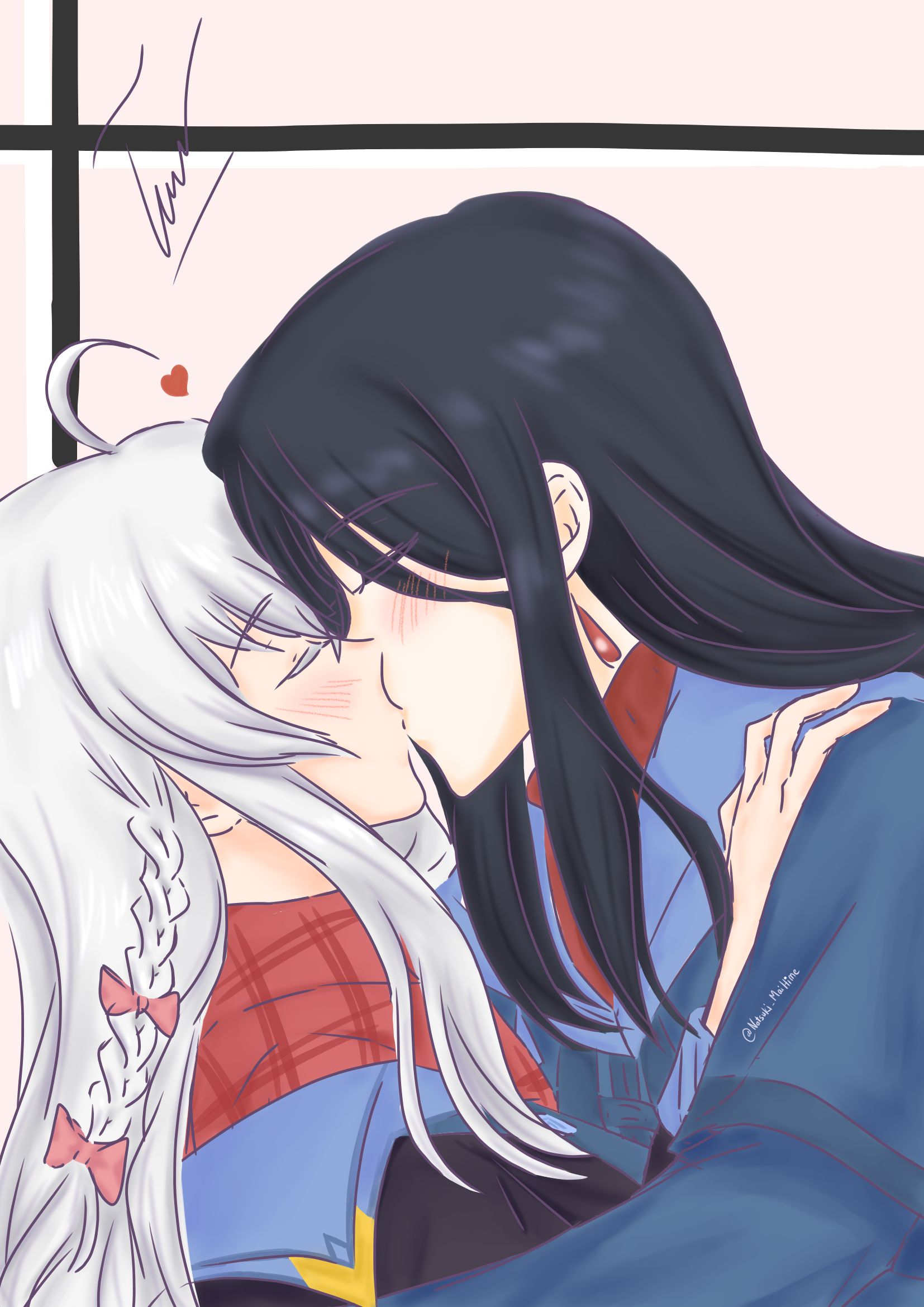 [Majo no Tabitabi][OC] Fran-sensei x Elaina - Kissing | Scrolller