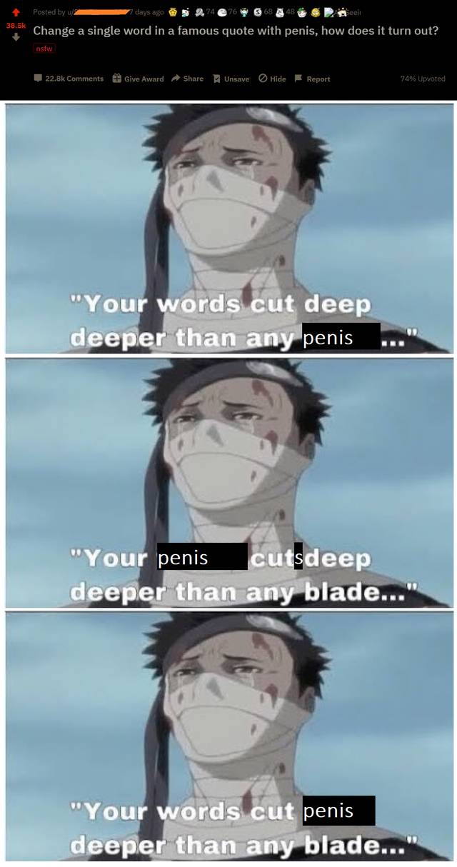 making this meme was a _dick_ move | Scrolller