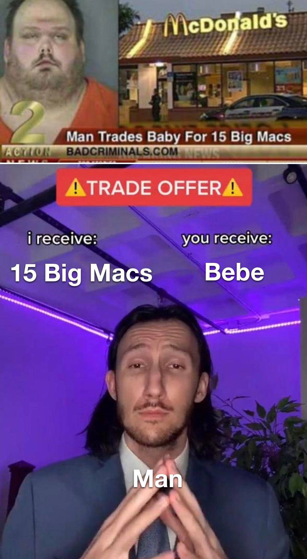 man just wanted some big macs for the bois | Scrolller