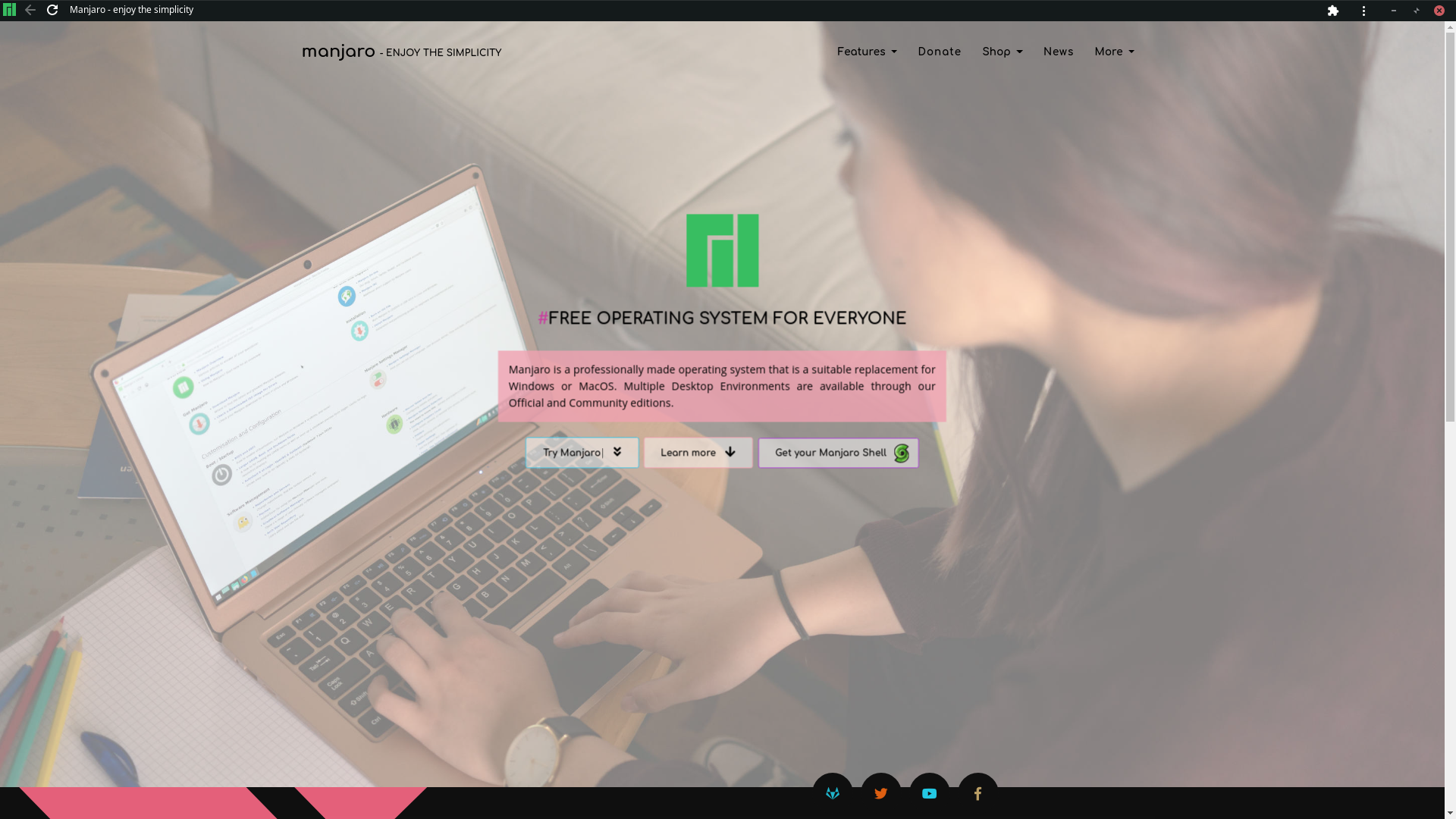 Manjaro.org Dark Mode | Scrolller