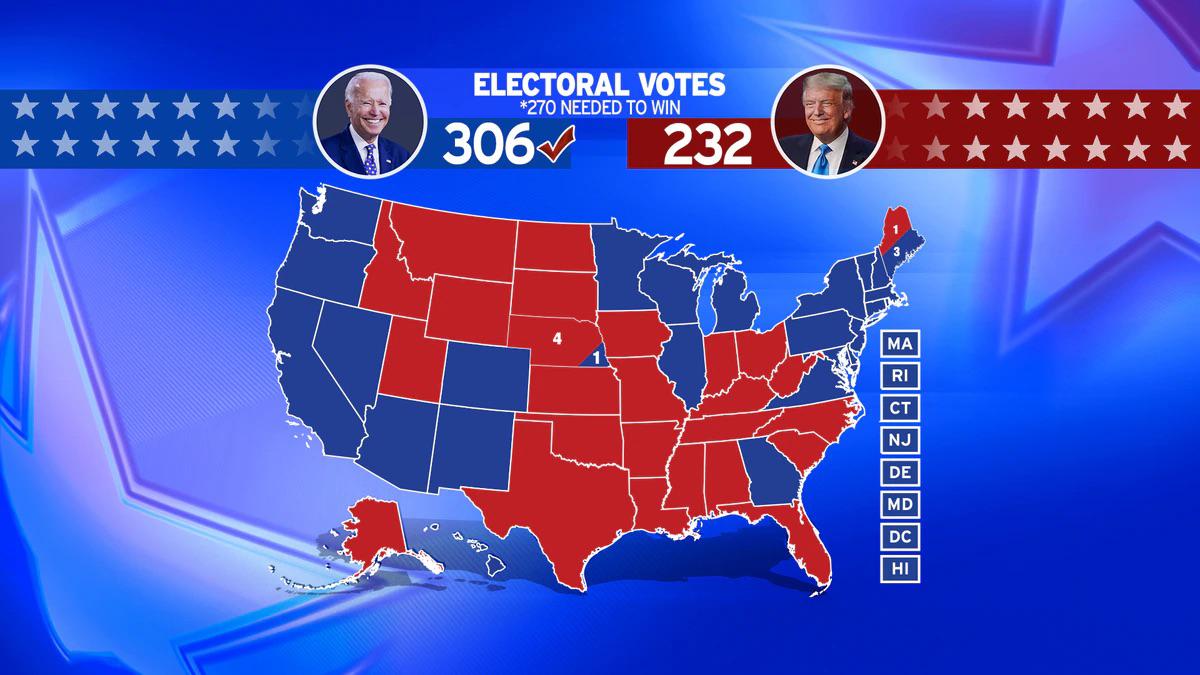 Map of 2020 U.S. Presidential Election Results. | Scrolller