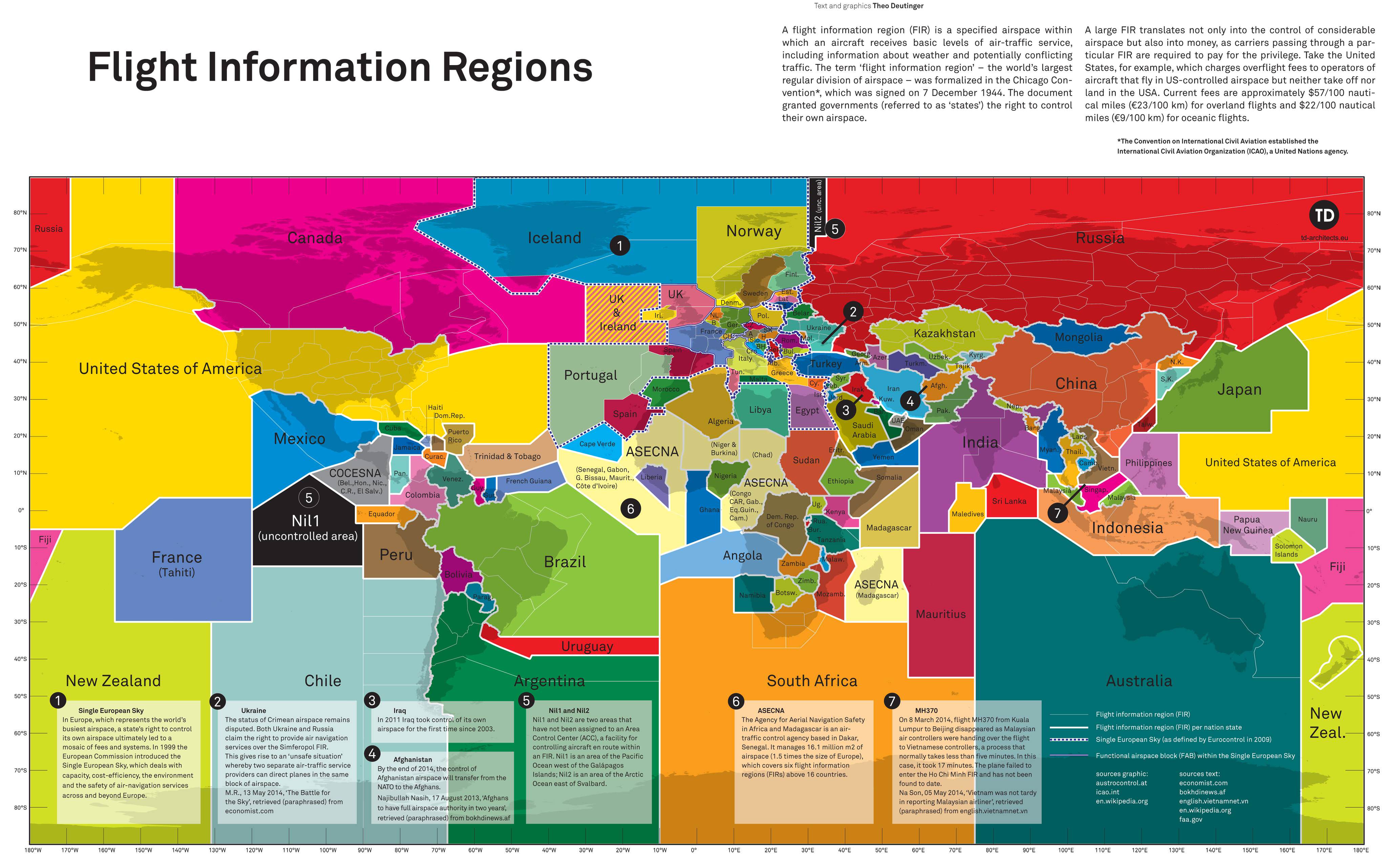 Map of the world's Flight Information Regions [4,134×2,562] | Scrolller