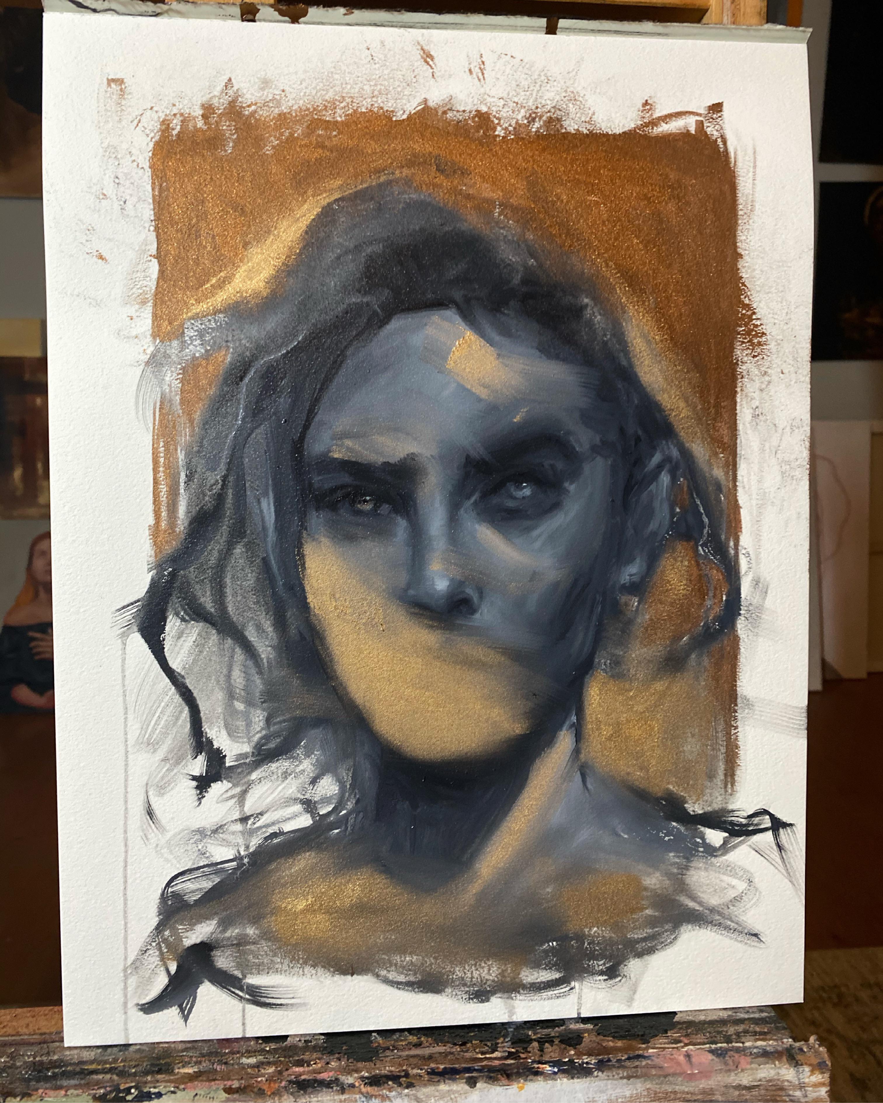 Marigold (Daughter of Midas), Me, Oil on Paper, 2021 | Scrolller