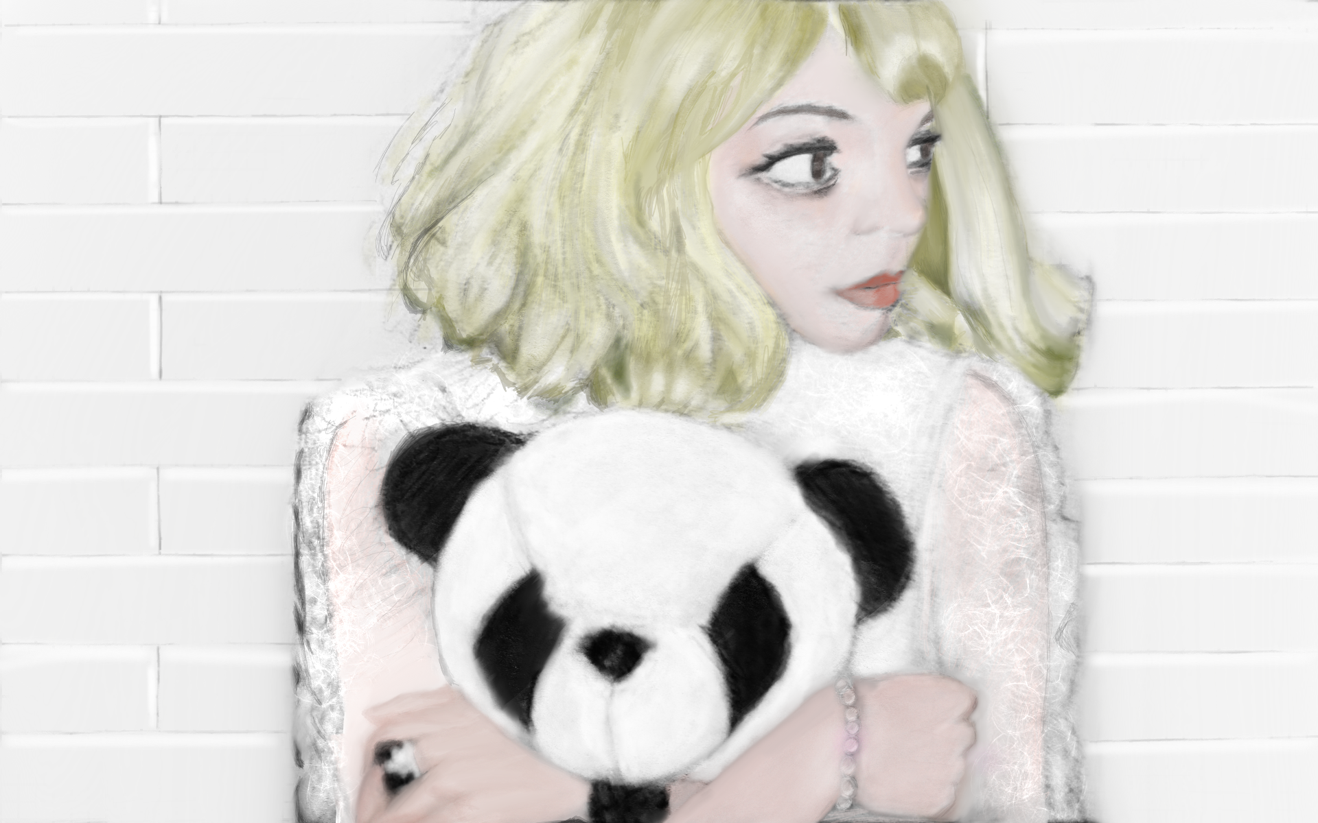 Mars and her panda bear | Scrolller