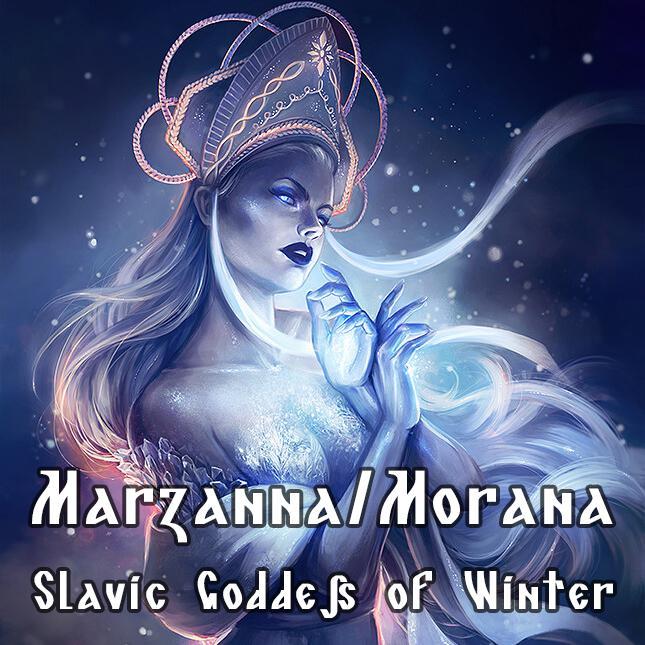 Marzanna/Morana – Slavic Goddess of Winter, Pestilence, and Death. Art by Meggie M. Text in ...