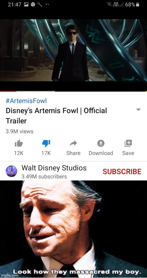 Me after watching the Artemis Fowl trailer | Scrolller
