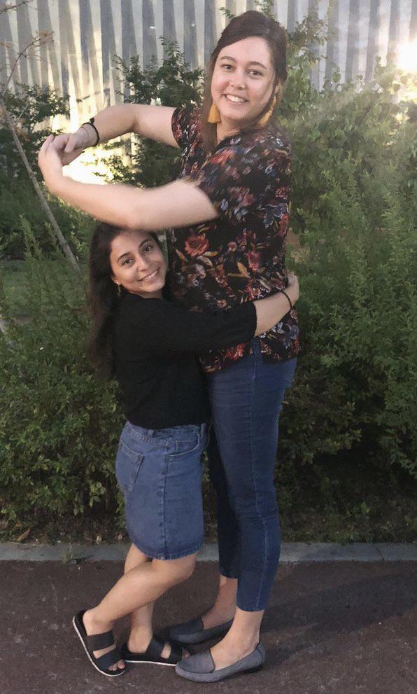 Me and my tall best friend hugging each other | Scrolller