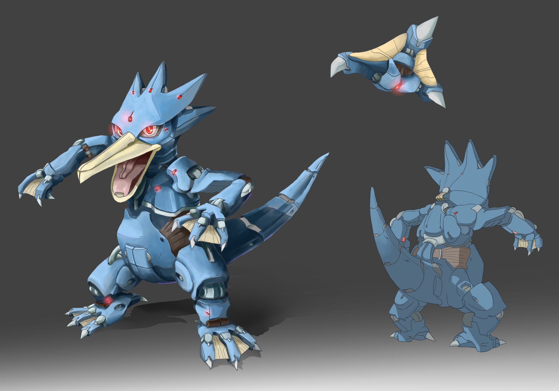 Mecha Golduck by Enora Boutle | Scrolller