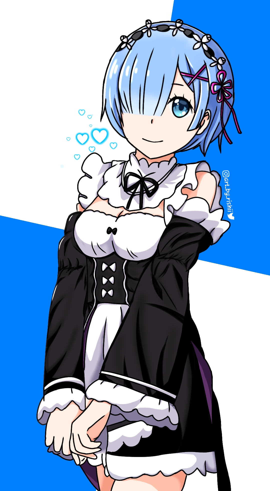 [media] Rem Fanart💮 ️ Done it with the help of my finger and ibispaintX | Scrolller