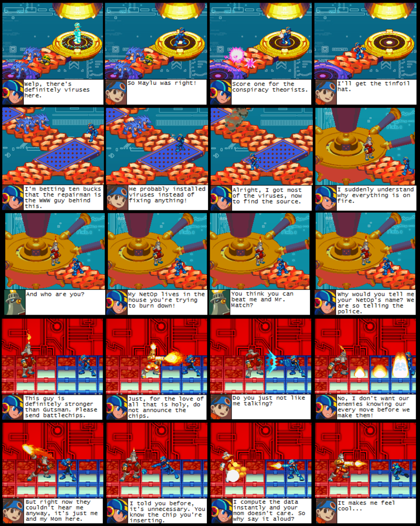 Mega Man Network Battle Chapter 1 Page 6 | Scrolller