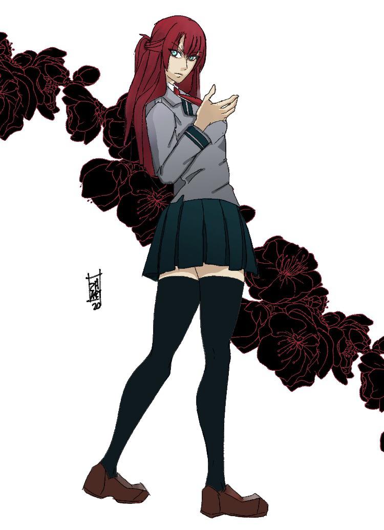 Megami Raijin. Sketch by u/Quickzeichen and eye colour edited to appearance change | Scrolller