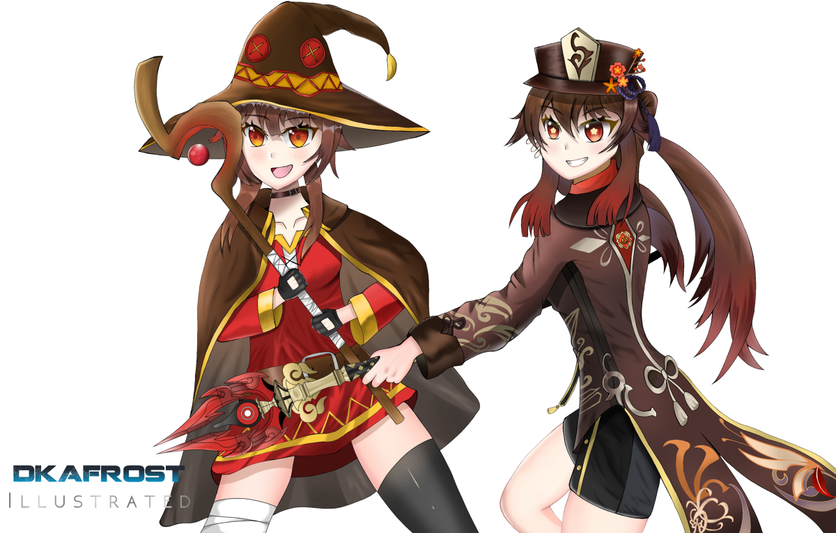 Megu & Hu Tao | Scrolller