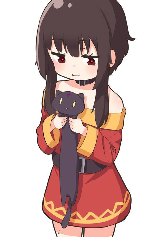 Megumin and very long Chomusuke ️ | Scrolller