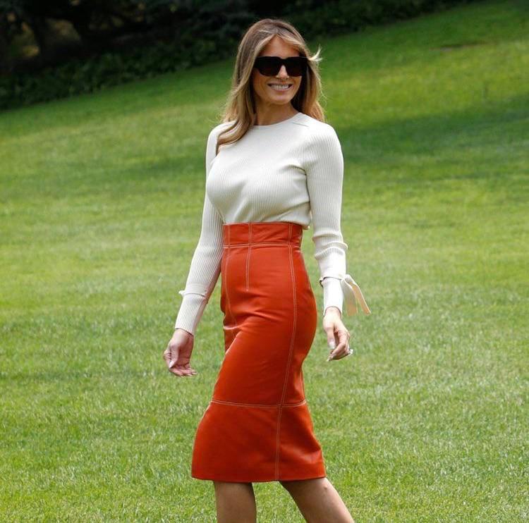 Melania’s nipple outline. She’s 51 today | Scrolller