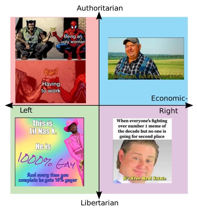 Memes on the Political Compass | Scrolller
