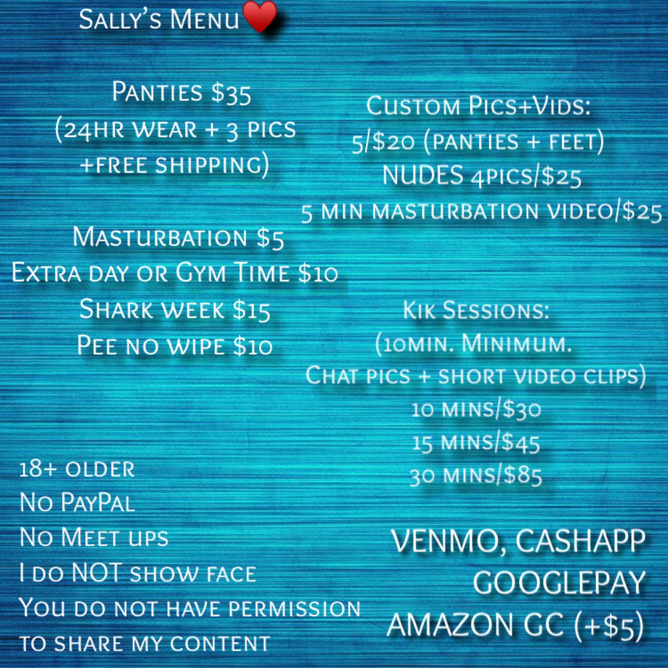 Menu — Serious Buyers only ♥️ | Scrolller