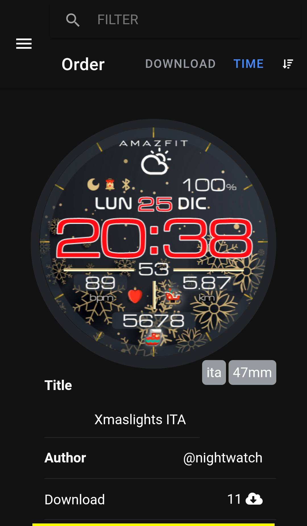 Merry Christmas 🎄 gtrit watchface 🎅 | Scrolller