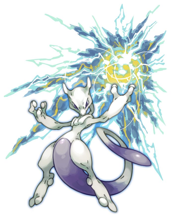 Mewtwo Charging | Scrolller
