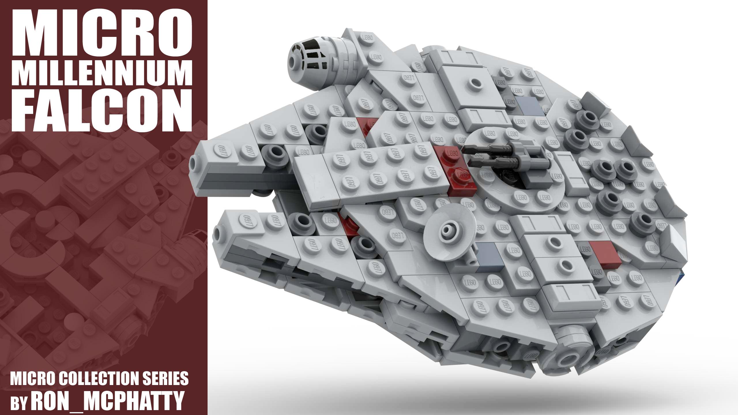 Micro Millennium Falcon with instructions! | Scrolller
