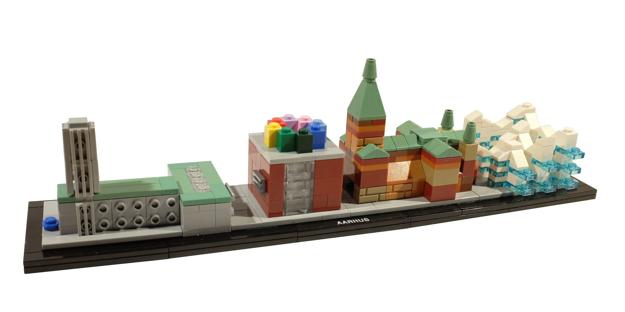 Microscale version of Aarhus, Denmark. | Scrolller