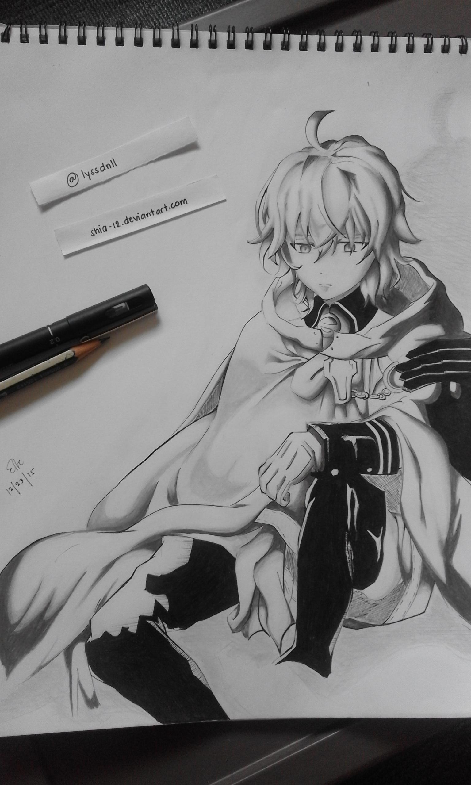 Mikaela Hyakuya drawing | Scrolller