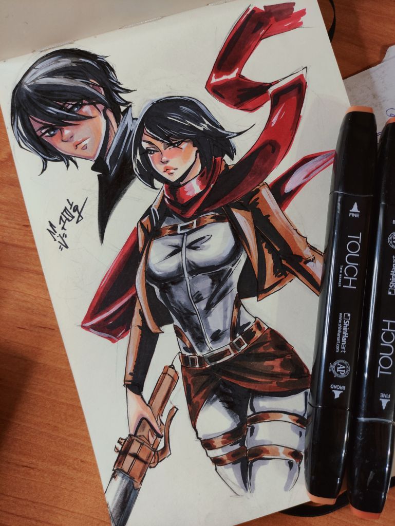 Mikasa artwork made by me | Scrolller