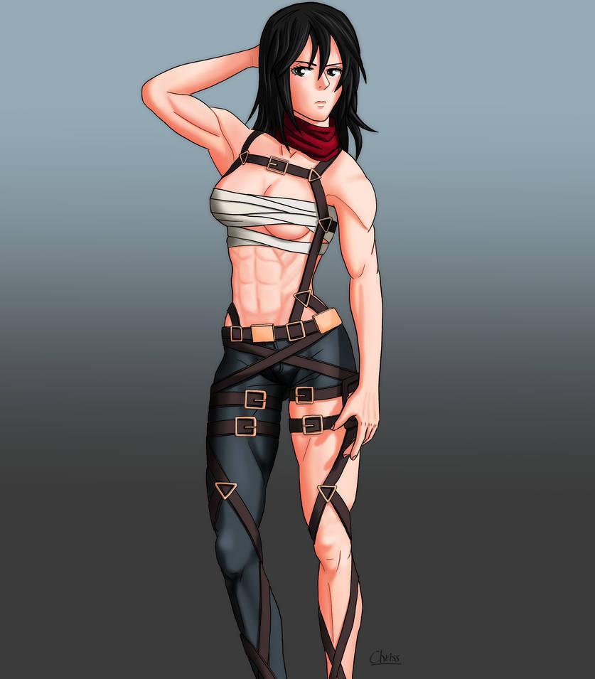 Mikasa flex |by me| (not sure if this belongs here but contemplating on ...