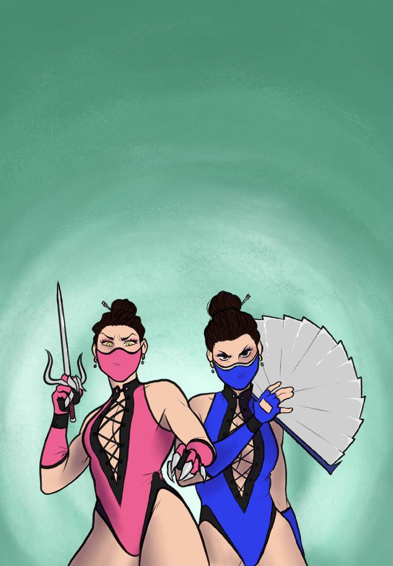 Mileena and Kitana Deadly Duo (by PrincessEllisArt) | Scrolller