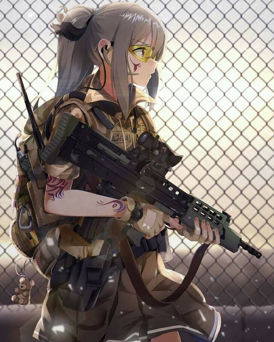 Military girl with L85 looking badass | Scrolller