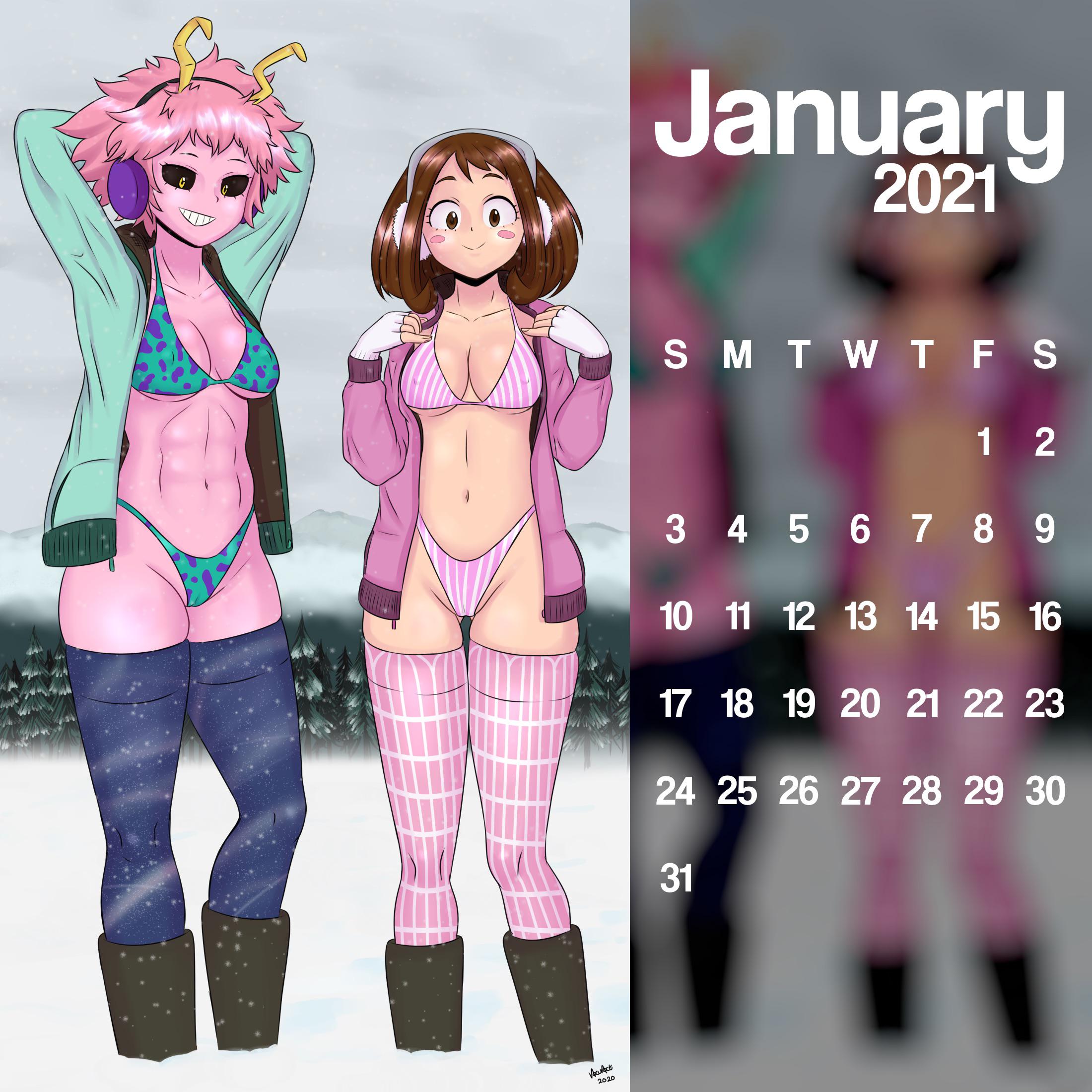 Mina and ohaco posing for a calendar | Scrolller