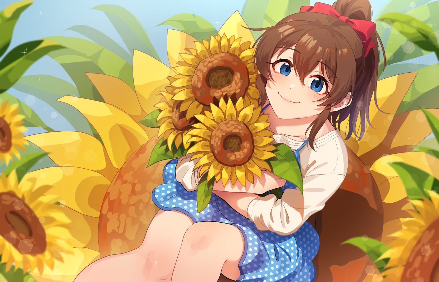 Minako with sunflowers [The iDOLM@STER: Million Live!] | Scrolller