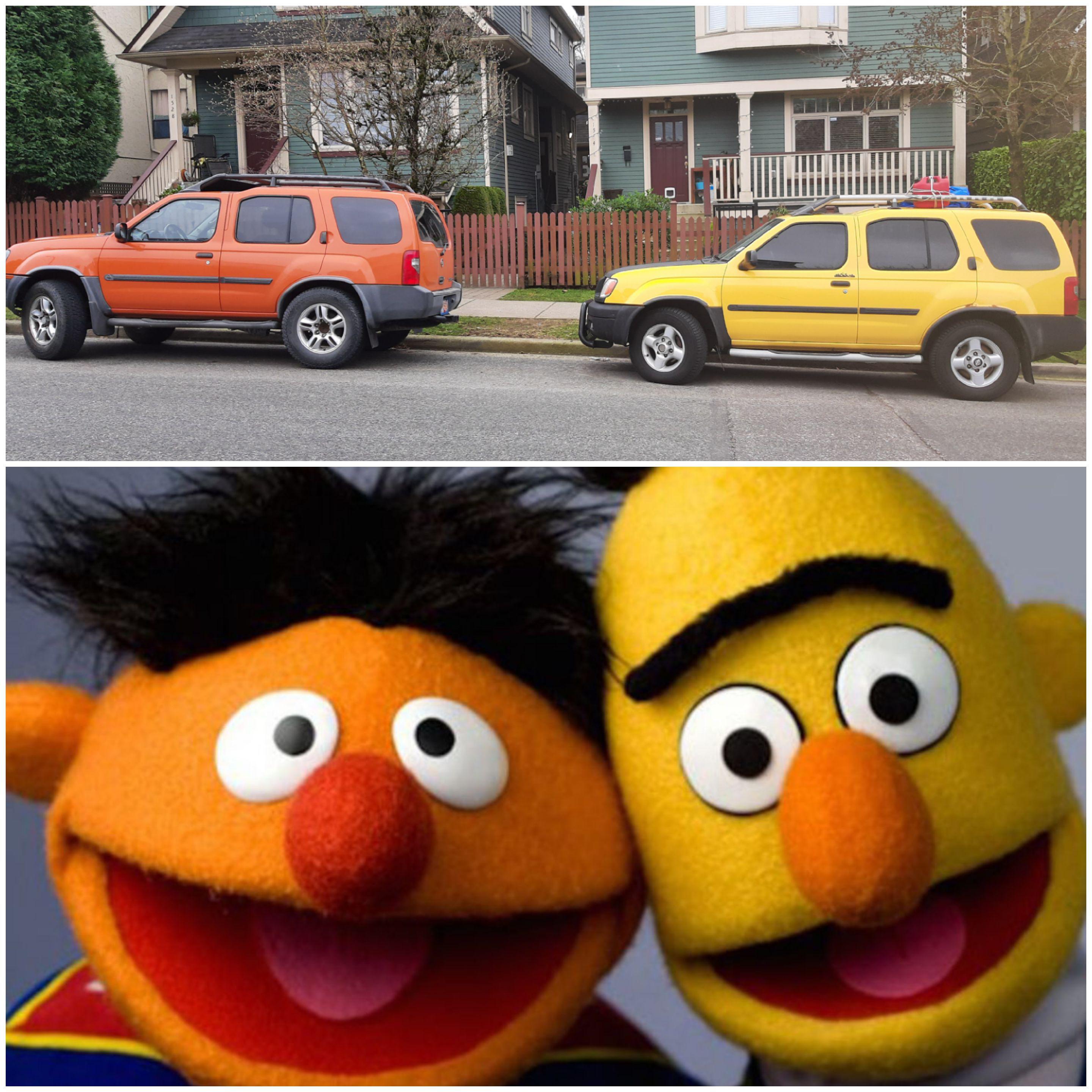Mine and my friend's 1st Gens... they oddly look like Bert and Ernie | Scrolller