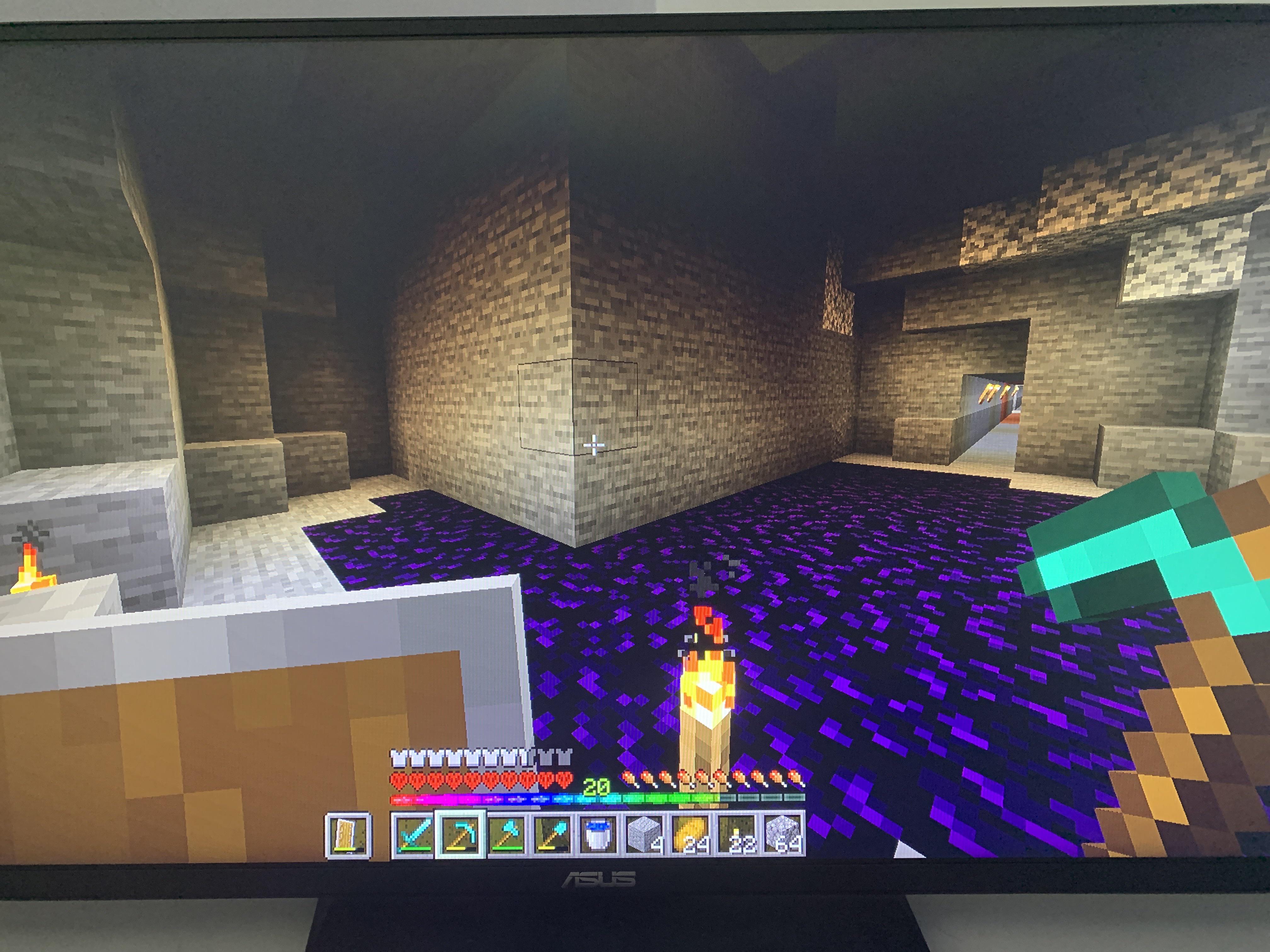 Minecraft cave with Cube? World gen? | Scrolller